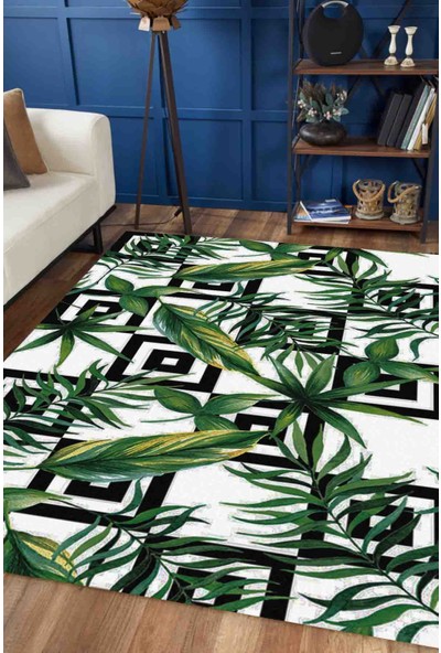 Serace Halı Dijital Baskılı, Yıkanabilir, Dokuma, Efektli, Klasik, Desenli, Halı,kaymaz Taban