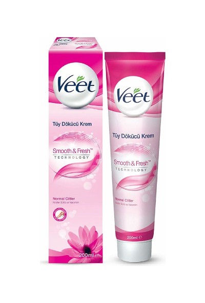 Veet Smooth & Fresh Tüy Dökücü Krem 200 ml Normal Ciltler Veet Smooth & Fresh Tüy Dökücü Krem 200 ml Normal Ciltler