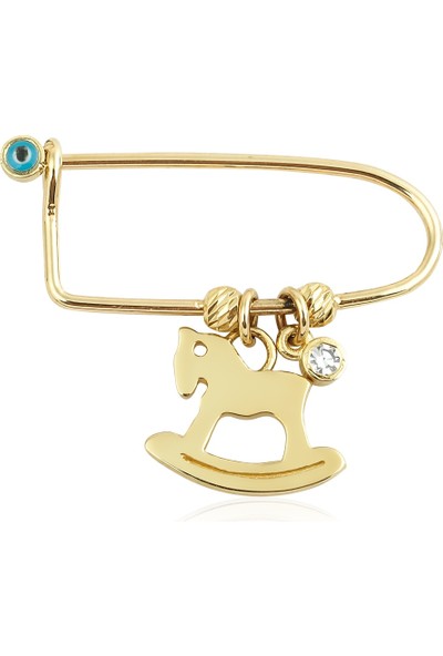 Parle Jewellery Pırlantalı Bambino Sallanan At Çocuk Iğne