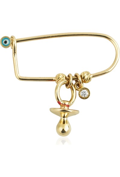 Parle Jewellery Pırlantalı Bambino Emzik Çocuk Iğne