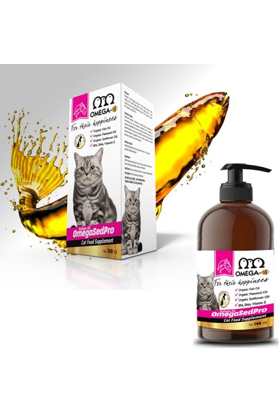 Pharmased OmegaSedPro Kediler için Somon Balık Yağı 100 ml Pharmased OmegaSedPro Kediler için Somon Balık Yağı 100 ml
