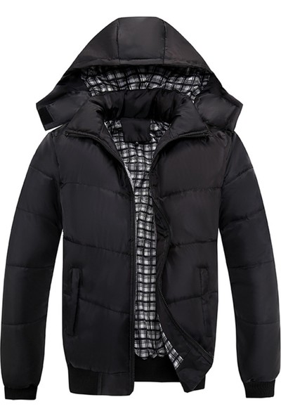 Farfi Erkek Rüzgar Geçirmez Polyester Kapüşonlü Mont -Siyah (Yurt Dışından) Farfi Erkek Rüzgar Geçirmez Polyester Kapüşonlü Mont -Siyah (Yurt Dışından)