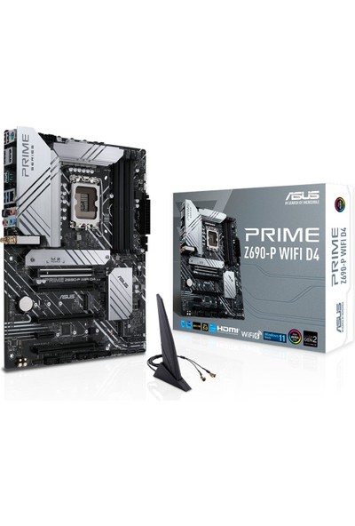 ASUS PRIME Z690 Intel 5333MHz DDR4 LGA1700 ATX Anakart PRIME Z690-P WIFI D4 ASUS PRIME Z690 Intel 5333MHz DDR4 LGA1700 ATX Anakart PRIME Z690-P WIFI D4