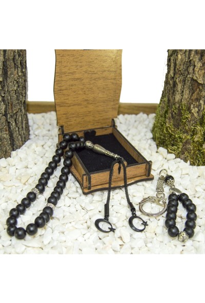 Brand House Doğal Taş Küre Kesim Mat Oniks Gümüş Kaplama El Yapımı Tesbih Seti Brand House Doğal Taş Küre Kesim Mat Oniks Gümüş Kaplama El Yapımı Tesbih Seti