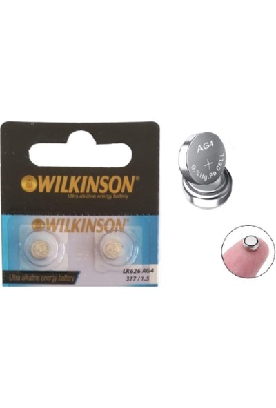 Wilkinson Saat Pili Ag4 LR626 377 SR626 1.5V Wılkınson Alkalin Saat Pili 2 Adet 1 Paket Wilkinson Saat Pili Ag4 LR626 377 SR626 1.5V Wılkınson Alkalin Saat Pili 2 Adet 1 Paket