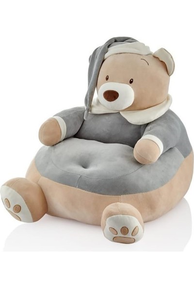 Little And More Ayı Figürlü Pofuduk Koltuk -Gri Little And More Ayı Figürlü Pofuduk Koltuk -Gri