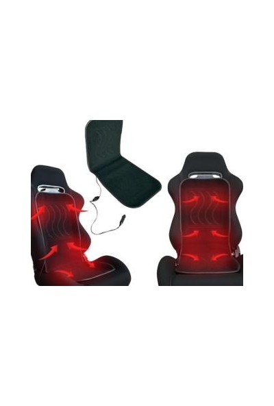 Ds Isıtıcılı Oto Koltuk Minderi Uyarı Işıklı 12V Çakmak Girişli
