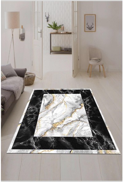 Serace Halı Dijital Baskılı, Yıkanabilir, Dokuma, Efektli, Klasik, Desenli, Halı,kaymaz Taban