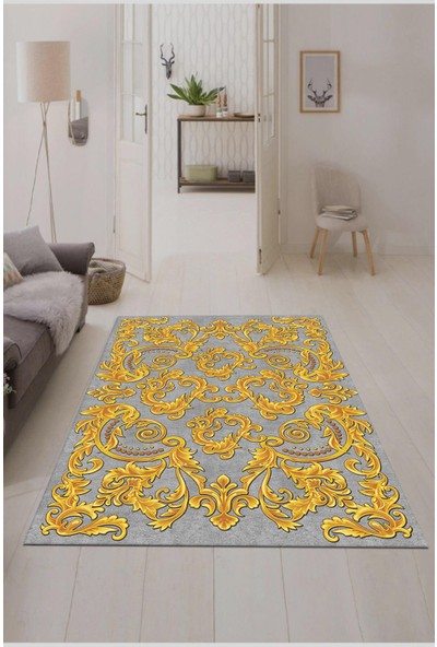 Serace Halı Dijital Baskılı, Yıkanabilir, Dokuma, Efektli, Klasik, Desenli, Halı,kaymaz Taban