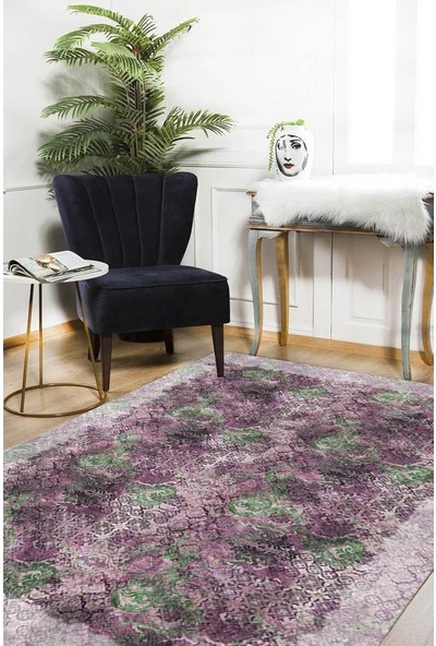 Serace Halı Dijital Baskılı, Yıkanabilir, Dokuma, Efektli, Klasik, Desenli, Halı,kaymaz Taban