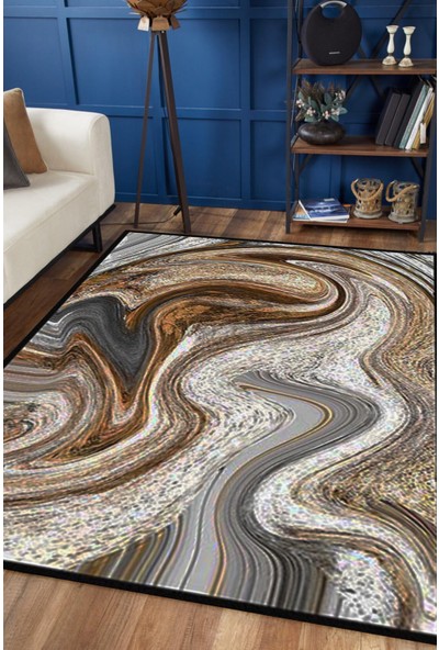 Serace Halı Dijital Baskılı, Yıkanabilir, Dokuma, Efektli, Klasik, Desenli, Halı,kaymaz Taban