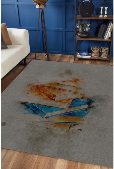 Serace Halı Dijital Baskılı, Yıkanabilir, Dokuma, Efektli, Klasik, Desenli, Halı,kaymaz Taban