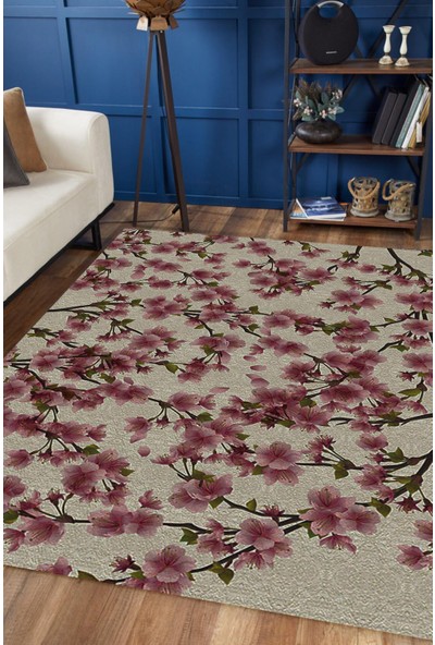 Serace Halı Dijital Baskılı, Yıkanabilir, Dokuma, Efektli, Klasik, Desenli, Halı,kaymaz Taban