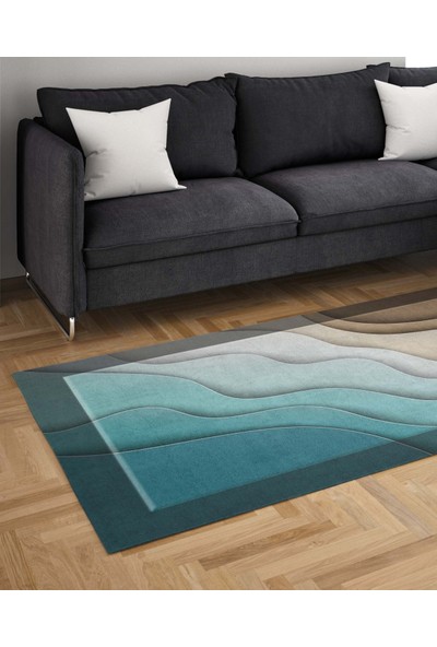 Serace Halı Dijital Baskılı, Yıkanabilir, Dokuma, Efektli, Klasik, Desenli, Halı,kaymaz Taban