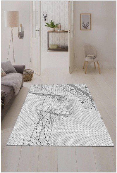 Serace Halı Dijital Baskılı, Yıkanabilir, Dokuma, Efektli, Klasik, Desenli, Halı,kaymaz Taban