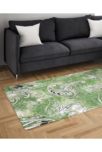 Serace Halı Dijital Baskılı, Yıkanabilir, Dokuma, Efektli, Klasik, Desenli, Halı,kaymaz Taban