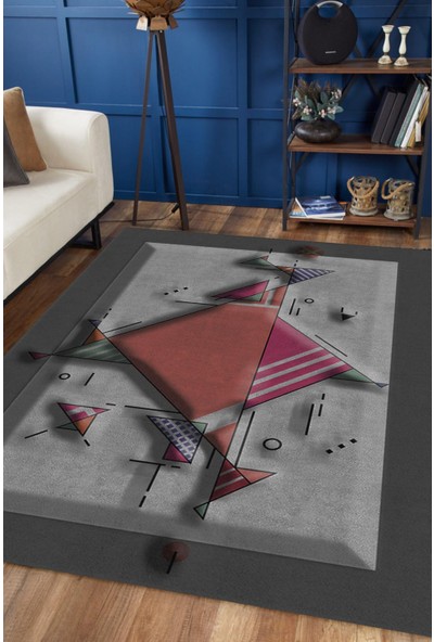 Serace Halı Dijital Baskılı, Yıkanabilir, Dokuma, Efektli, Klasik, Desenli, Halı,kaymaz Taban