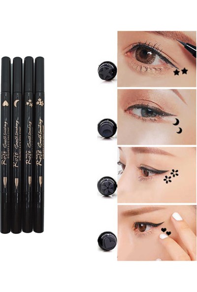 Rose Çift Taraflı Çiçek Desenli Kalem Eyeliner