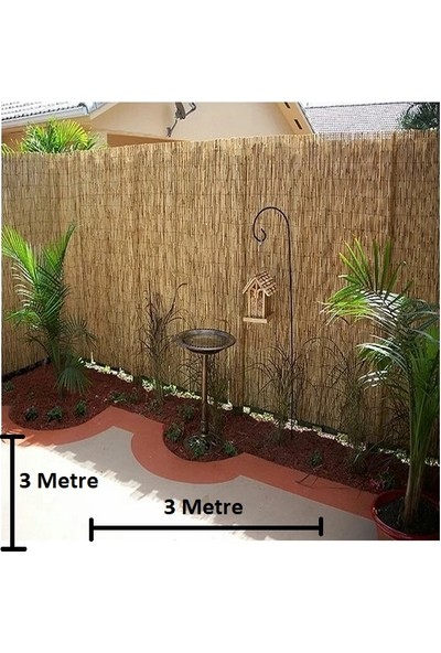 Tunalar Bambu Kamış Hasır 3 Metre x 3 Metre Tunalar Bambu Kamış Hasır 3 Metre x 3 Metre