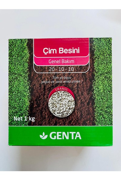 Genta Genel Bakım Çim Besini 1 kg Genel Bakım Çim Gübresi Çim Bakım Gübresi Gübre