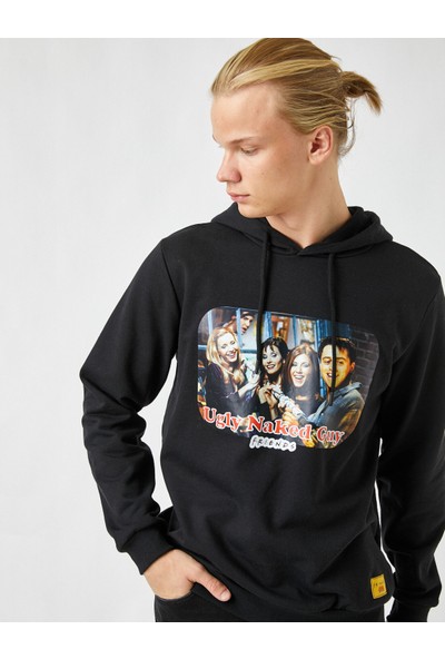 Koton Friends Kapşonlu Sweatshirt Lisanslı Baskılı