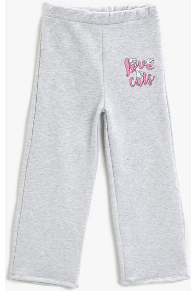 Koton Kız Çocuk Baskılı Örme Pantolon