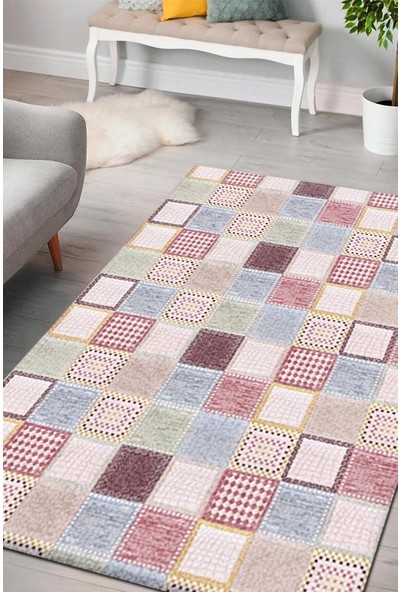 Serace Halı Dijital Baskılı, Yıkanabilir, Dokuma, Efektli, Klasik, Desenli, Halı,kaymaz Taban