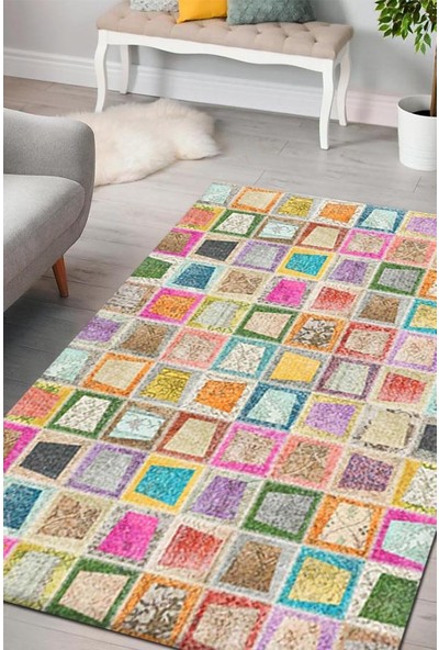 Serace Halı Dijital Baskılı, Yıkanabilir, Dokuma, Efektli, Klasik, Desenli, Halı,kaymaz Taban