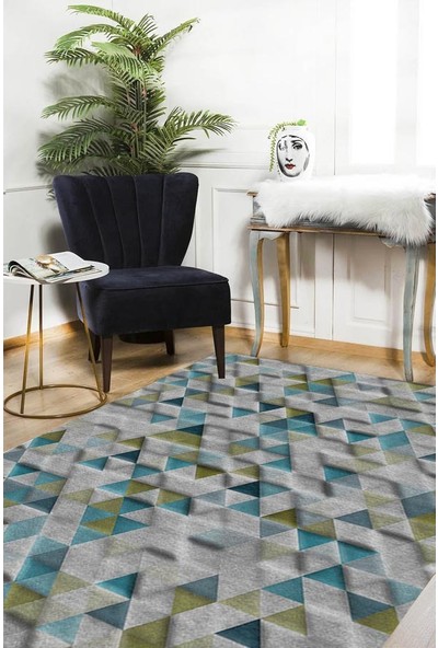 Serace Halı Dijital Baskılı, Yıkanabilir, Dokuma, Efektli, Klasik, Desenli, Halı,kaymaz Taban