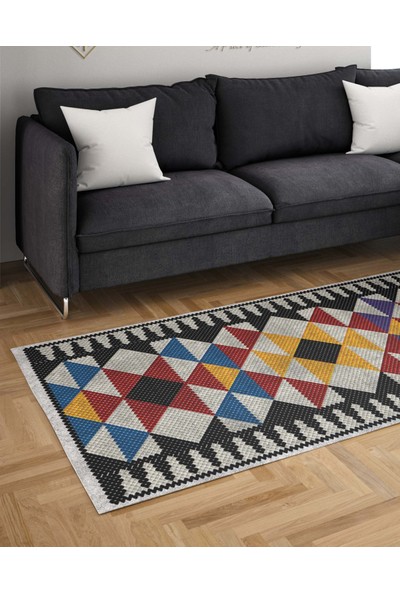 Serace Halı Dijital Baskılı, Yıkanabilir, Dokuma, Efektli, Klasik, Desenli, Halı,kaymaz Taban