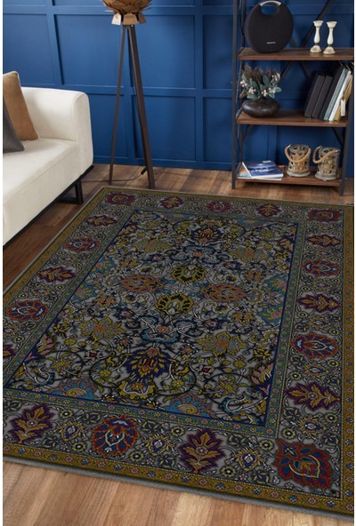 Serace Halı Dijital Baskılı, Yıkanabilir, Dokuma, Efektli, Klasik, Desenli, Halı,kaymaz Taban