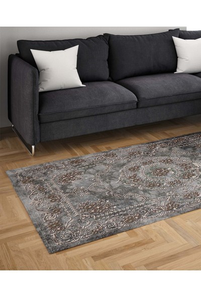 Serace Halı Dijital Baskılı, Yıkanabilir, Dokuma, Efektli, Klasik, Desenli, Halı,kaymaz Taban