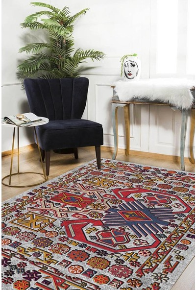 Serace Halı Dijital Baskılı, Yıkanabilir, Dokuma, Efektli, Klasik, Desenli, Halı,kaymaz Taban