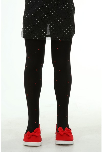 İtaliana Minnak Kalpli Külotlu Çocuk Çorabı İtaliana Minnak Kalpli Külotlu Çocuk Çorabı