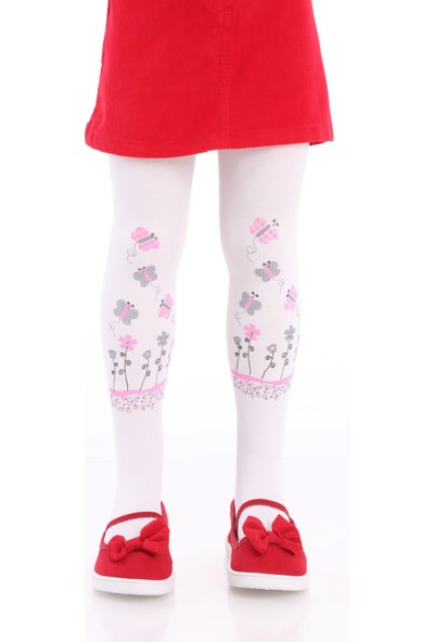 İtaliana Kelebek Desenli Külotlu Çocuk Çorabı İtaliana Kelebek Desenli Külotlu Çocuk Çorabı