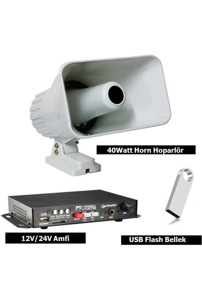 Electroon Sütçü Anons Sistemi Hazır Set Electroon Sütçü Anons Sistemi Hazır Set