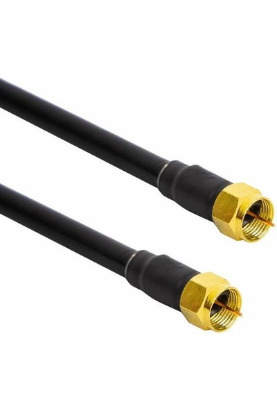Electroon 2metre RG6U6 Gold Konnektörlü Bakır Anten Kablosu Electroon 2metre RG6U6 Gold Konnektörlü Bakır Anten Kablosu