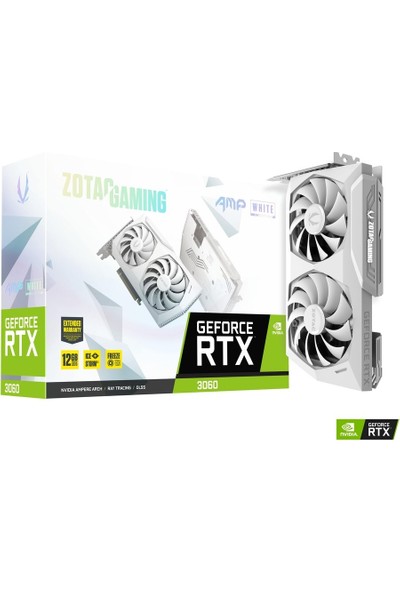Zotac RTX3060 White Edition 12GB Gddr6 192BIT DX12 ZT-A30600F-10P Zotac RTX3060 White Edition 12GB Gddr6 192BIT DX12 ZT-A30600F-10P