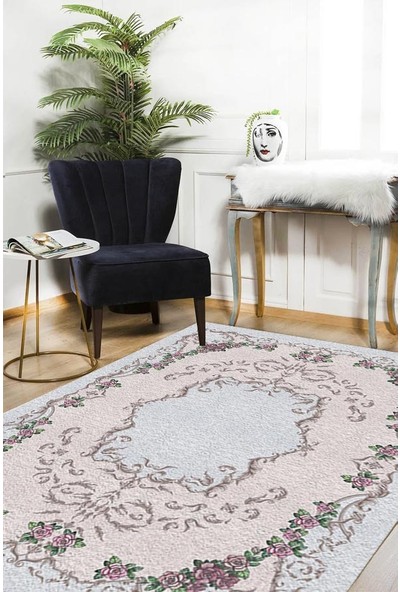 Serace Halı Dijital Baskılı, Yıkanabilir, Dokuma, Efektli, Klasik, Desenli, Halı,kaymaz Taban