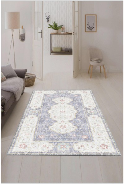 Serace Halı Dijital Baskılı, Yıkanabilir, Dokuma, Efektli, Klasik, Desenli, Halı,kaymaz Taban