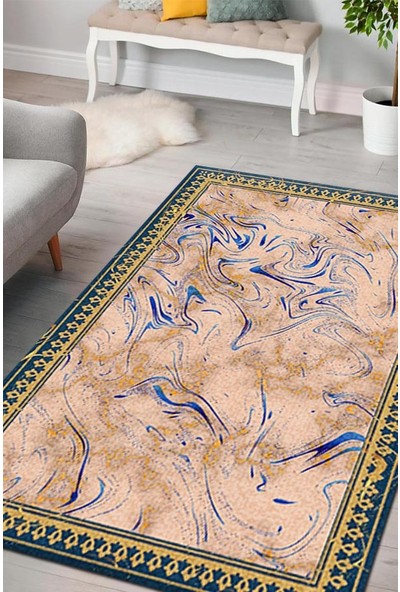 Serace Halı Dijital Baskılı, Yıkanabilir, Dokuma, Efektli, Klasik, Desenli, Halı,kaymaz Taban