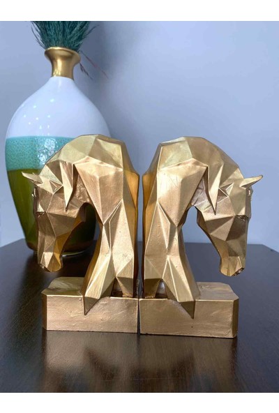 Mirsa Global Kitap Tutucu Kübik At Figürlü 2 Li Gold Renkli ( Polyester) Mirsa Global Kitap Tutucu Kübik At Figürlü 2 Li Gold Renkli ( Polyester)