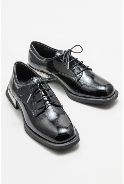 Elle Shoes Siyah Kadın Oxford