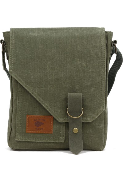 Old Cotton Cargo 7059 S Pretty Suya Dayanıklı Kumaş Omuz - Mini Laptop - Haki Postacı Çantası Old Cotton Cargo 7059 S Pretty Suya Dayanıklı Kumaş Omuz - Mini Laptop - Haki Postacı Çantası