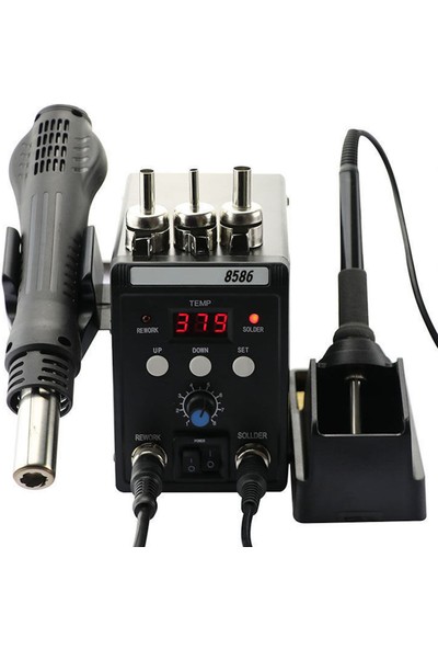 Solinpatech Isı Ayarlı Sıcak Hava Üflemeli Havya Istasyonu LCD Ekranlı Havya Makinası Solinpatech Isı Ayarlı Sıcak Hava Üflemeli Havya Istasyonu LCD Ekranlı Havya Makinası