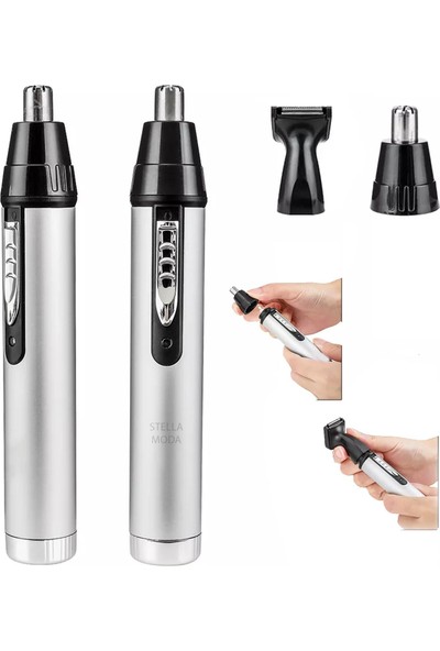 Stella Moda HD-102 Şarjlı Kulak Burun Kıl Temizleme Yüz Kılı Temizleme Makinesi Erkek Bakım Seti Stella Moda HD-102 Şarjlı Kulak Burun Kıl Temizleme Yüz Kılı Temizleme Makinesi Erkek Bakım Seti