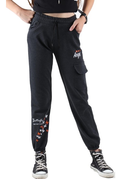 Minies Angel Kargo Cep Kız Çocuk Eşofman Altı