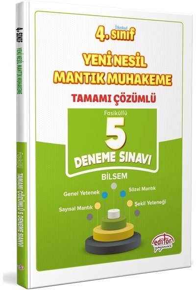 Editör Yayınları 4. Sınıf Yeni Nesil Mantık Muhakeme Bilsem Tamamı Çözümlü 5 Deneme Editör Yayınları 4. Sınıf Yeni Nesil Mantık Muhakeme Bilsem Tamamı Çözümlü 5 Deneme