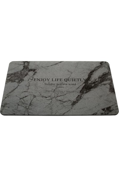 Diatom Banyo Paspası Su Emici Paspas Kaymaz Tabanlı Paspas Abdest Paspası - Enjoy Life Gri Diatom Banyo Paspası Su Emici Paspas Kaymaz Tabanlı Paspas Abdest Paspası - Enjoy Life Gri
