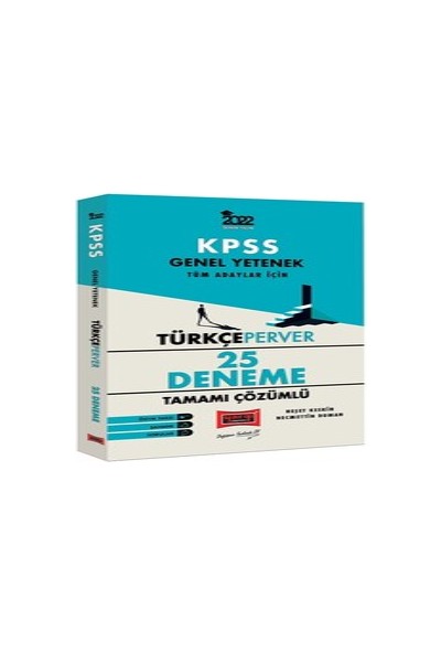 Yargı Yayınevi Yargı Yayınları 2022 KPSS Genel Yetenek Türkçeperver Tamamı Çözümlü 25 Deneme